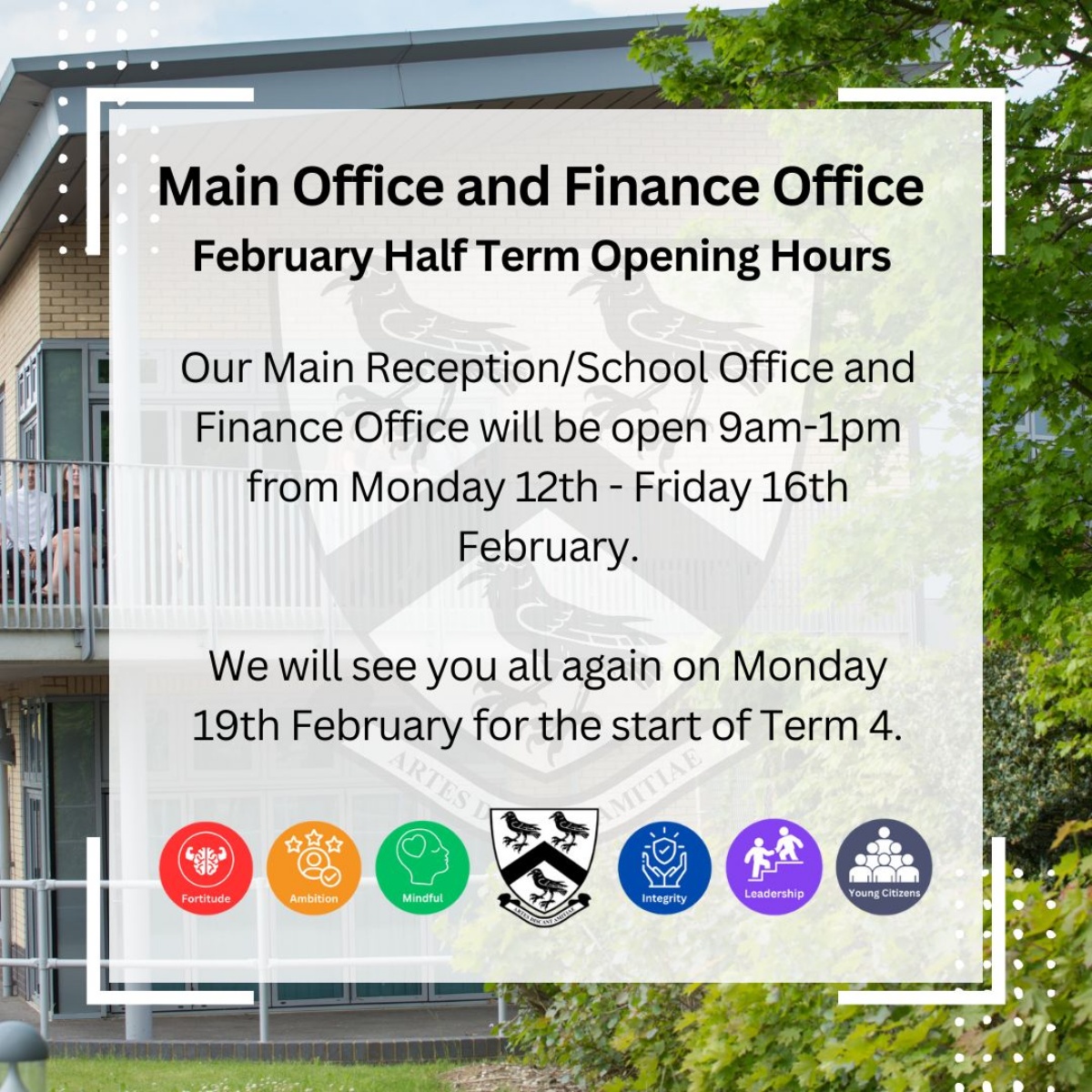 Fulston Manor School - February Half Term