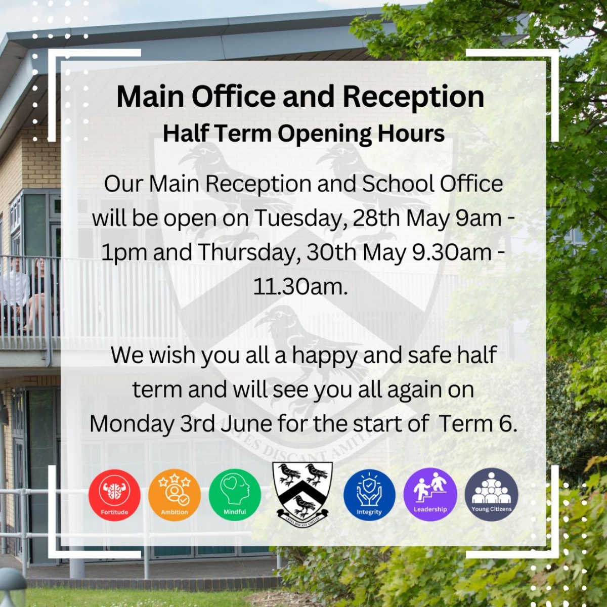 Fulston Manor School - Main Reception and School Office Opening Hours ...
